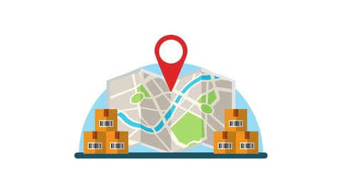 Folded Maps Car Navigation Vector Red Stock Vector (Royalty Free ...