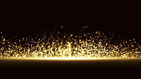Gold Glitter Particles Shining Gold Sparks Stock Illustration ...