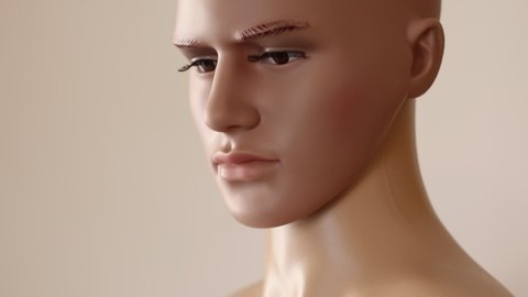 Male Mannequin Torso Head Stock Footage Video (100% Royalty-free ...