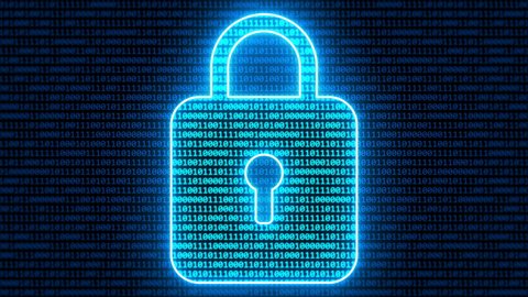 Padlock Set Neon Led Icon Lock Stock Footage Video (100% Royalty-free ...