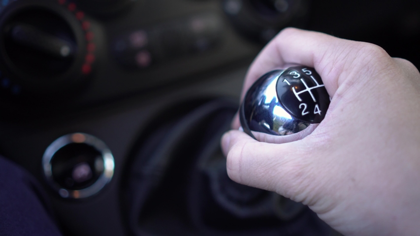 man hand changing gear fast during Stock Footage Video (100% Royalty ...