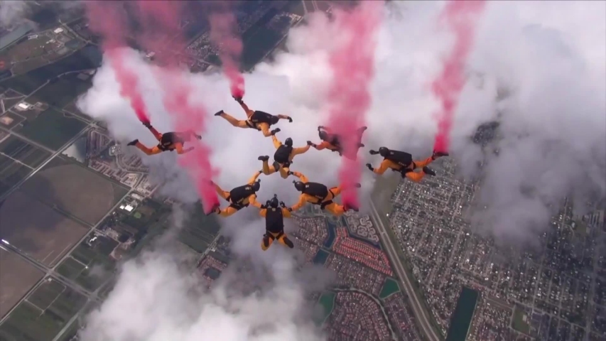 Parachute display team Stock Video Footage - 4K and HD Video Clips ...