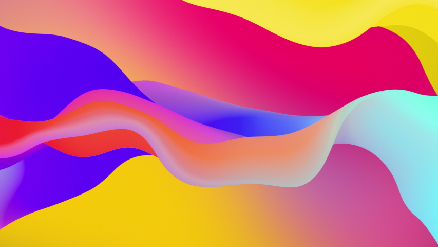 liquid gradient colors shapes 3d animation Stock Footage Video (100% ...