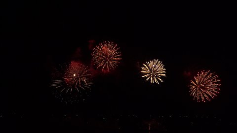 Colorful Fireworks 2021 New Year Vector Stock Vector (Royalty Free ...