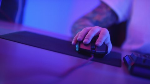 close-up on hands girl gamer playing Stock Footage Video (100% Royalty ...