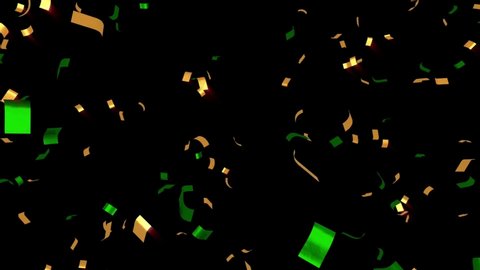 Confetti Animation Effect Confetti Video Alpha Stock Footage Video (100 ...