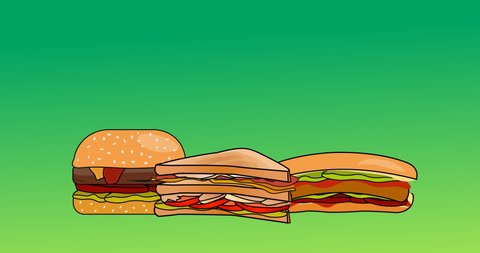 Deli Fish Sandwich Vector Stock Vector (Royalty Free) 571686028 ...
