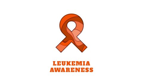 Leukemia Awareness Cartoon Animation Orange Ribbon Stock Footage Video ...