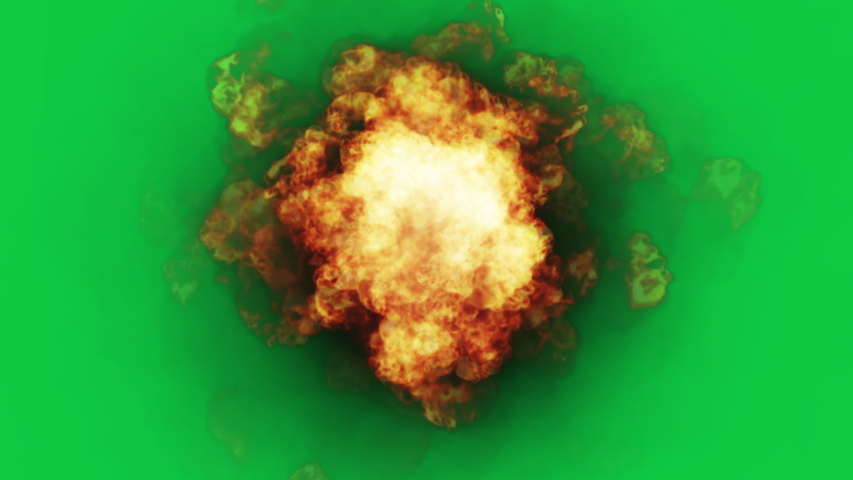 Asteroid Meteor Entering Atmosphere Green Screen Stock Footage Video ...