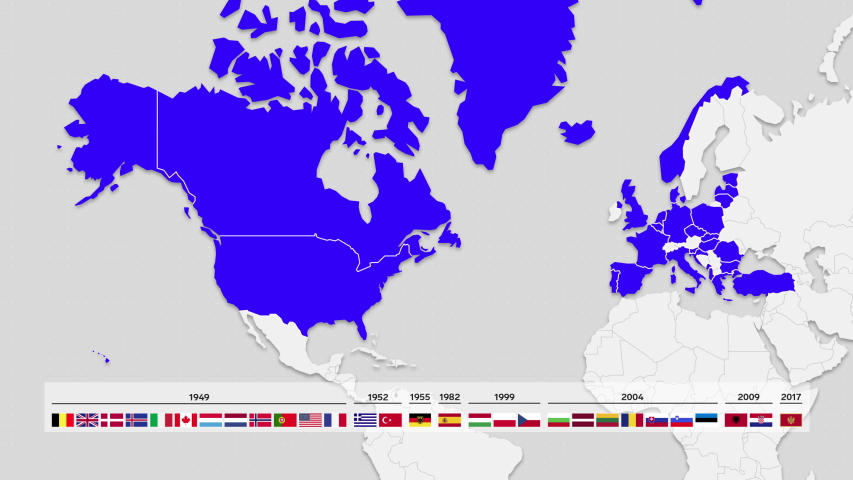 Map Nato with History of Stock Footage Video (100% Royalty-free ...