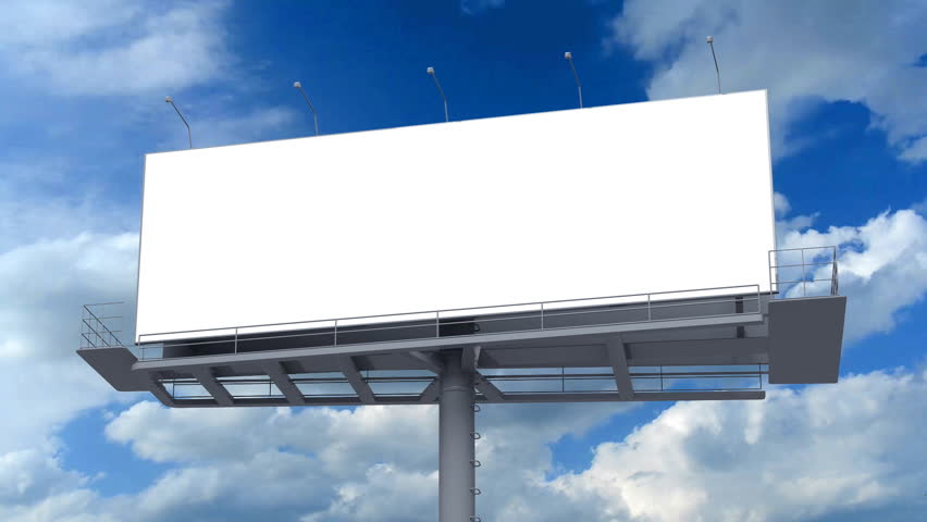 billboard empty screen Stock Footage Video (100% Royalty-free) 6804172 ...