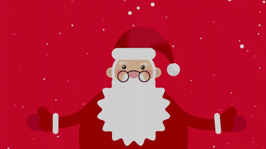 2d Animation Santa Claus Dance Stock Footage Video (100% Royalty-free ...