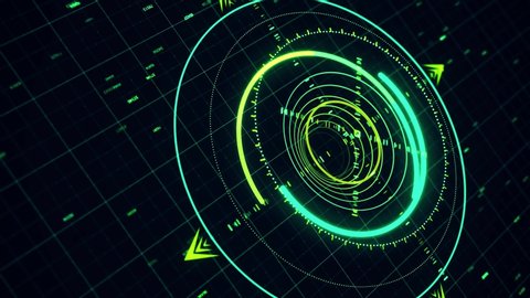 Future Interface Modern Targeting System During Stock Footage Video (100% Royalty-free ...