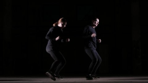 Two Women On Theater Stage Stock Photo (Edit Now) 220112017