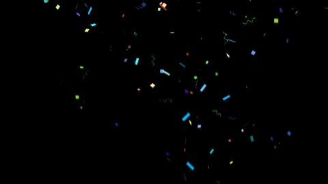 colorful confetti flakes celebratory party explosion Stock Footage ...