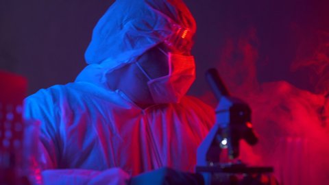 Biohazard Accident Scientific Laboratory Researching Hazardous Stock ...