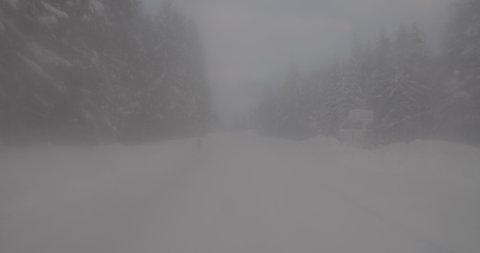 snow storm mountains epic strong wind Stock Footage Video (100% Royalty ...