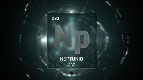 Neptunium Element 93 Periodic Table Seamlessly Stock Footage Video (100 ...