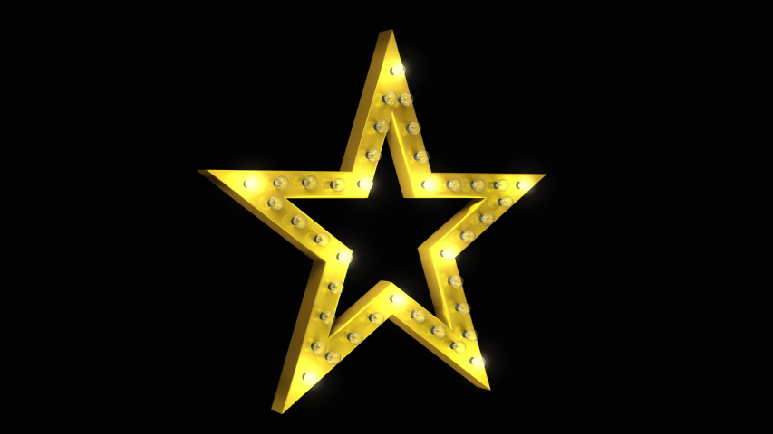 Computer Generated Star Shaped Sign Stock Footage Video (100% Royalty ...