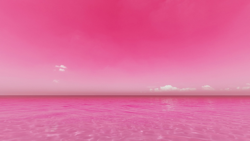 Pink Ocean On Red Background Abstract Stock Footage Video (100% Royalty ...