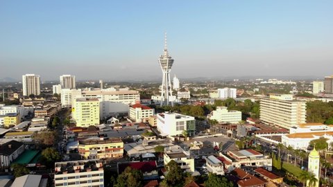 Alor Setar Malaysia December 2019 Aerial Stock Footage Video (100% ...