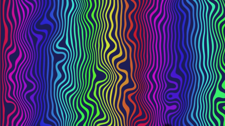 wavy vertical rainbow gradient stripes changing Stock Footage Video ...