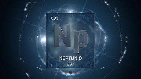 Neptunium Element 93 Periodic Table Seamlessly Stock Footage Video (100 ...
