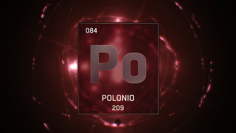 Polonium Element 84 Periodic Table Seamlessly Stock Footage Video (100% ...