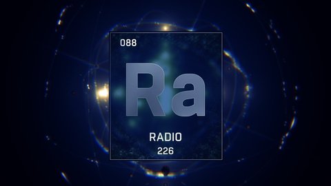Radium Element 88 Periodic Table Seamlessly Stock Footage Video (100% ...