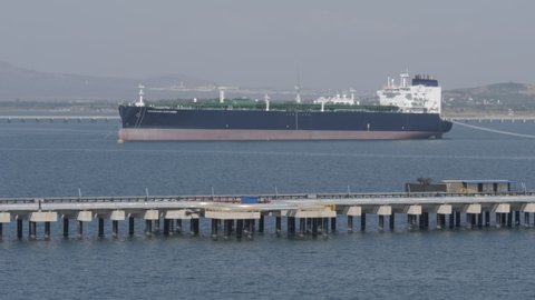 Lpg Tanker Weisshorn Explorer Unloading Port Stock Footage Video (100% ...