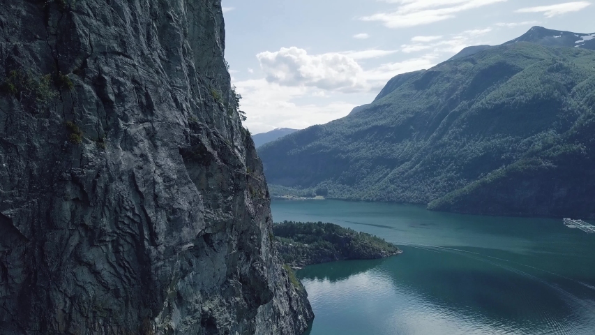 Mountains, Cliff, and the Norwegian Fjord image - Free stock photo ...