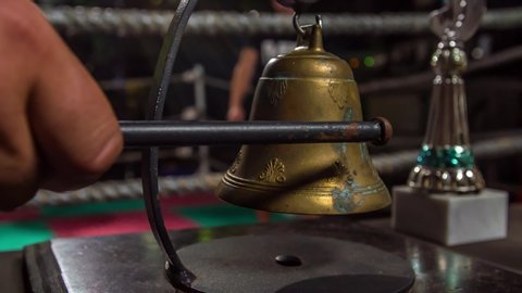 Slow Motion Brass Bell Rung Six Stock Footage Video (100% Royalty-free ...