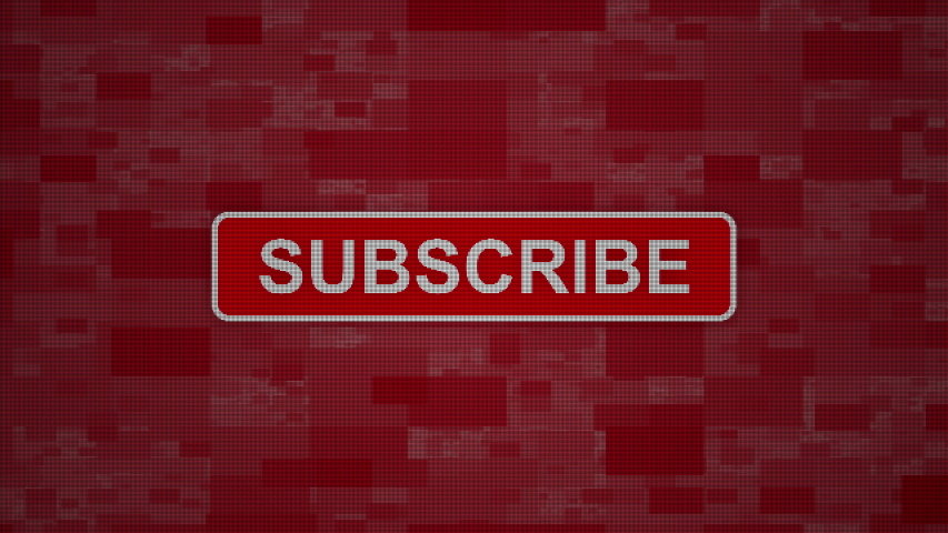 Subscribe Button Pixel Computer Screen Stock Footage Video (100% ...