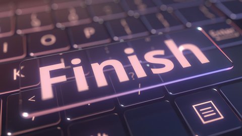 Futuristic Computer Keyboard Transparent Finish Key Stock Footage Video ...