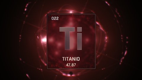 Titanium Element 22 Periodic Table Seamlessly Stock Footage Video (100% ...