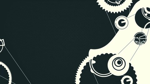 Black White Mechanical Background 1 4k Stock Footage Video (100% ...
