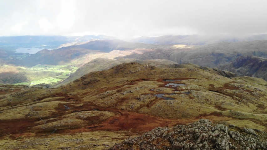 Cumbria UK landscape with lake and mountains image - Free stock photo ...
