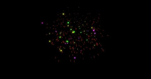 4k Colorful Confetti Explosion Animation On Stock Footage Video (100% ...