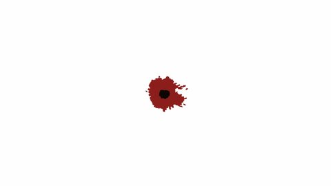 4k Bullet Body Hole Blood Splash Stock Footage Video (100% Royalty-free ...