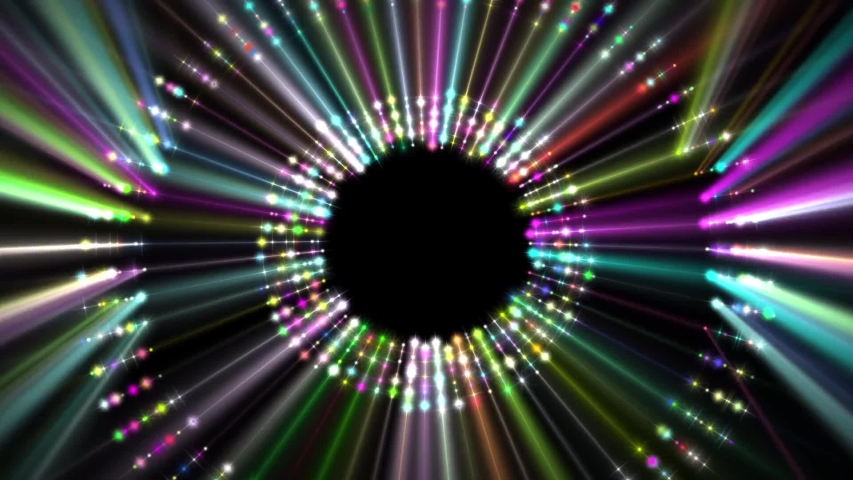 multi-color light rays like laser show Stock Footage Video (100% ...