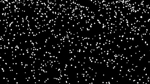 Snowfall On Black Background 2d Animation Stock Footage Video (100% ...