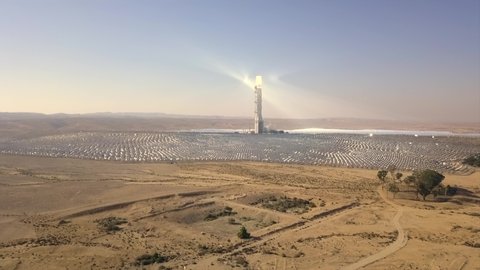 Solar Electric Generators Desert Solar Power Stock Footage Video (100% ...