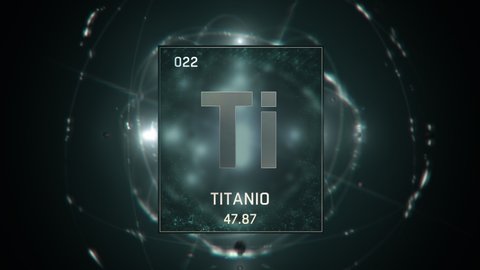 Titanium Element 22 Periodic Table Seamlessly Stock Footage Video (100% ...