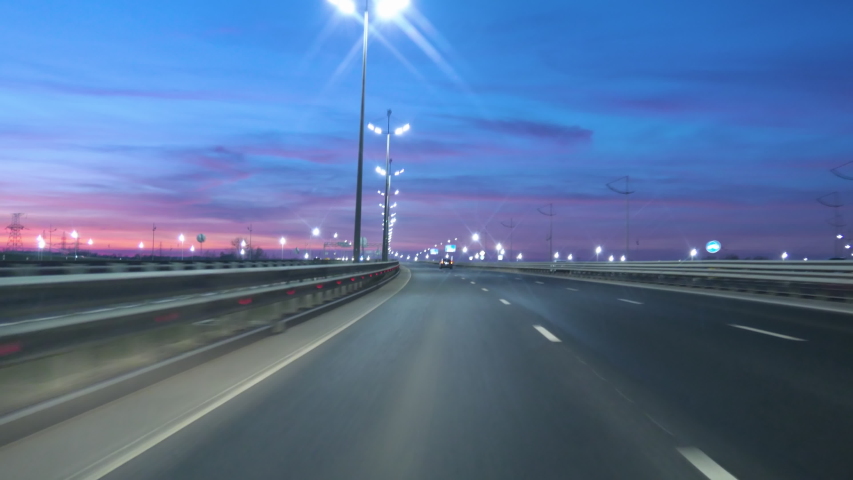 Driving Car Pov On Freeway Stock Footage Video (100% Royalty-free ...