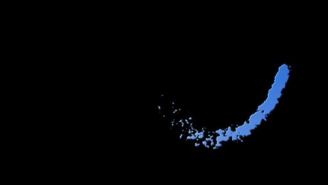 Liquid Animation Moving Liquid Trail Subjected Stock Footage Video (100 ...