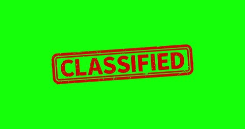 Red Stamp Word Classified Moving Into Stock Footage Video (100% Royalty ...