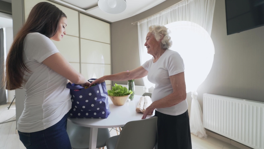 Motion of Old Lady Helping Stock Footage Video (100% Royalty-free ...