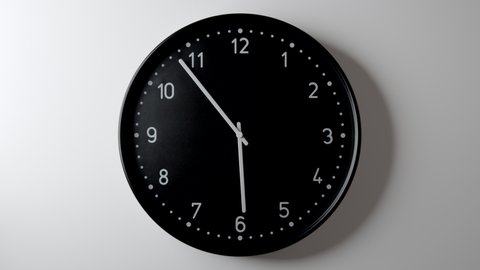 51 Black Clock Face Time Lapse Stock Footage Video (100% Royalty-free ...