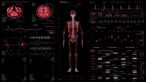 Medical Panel Seamless Loop Animation Ultra Stock Footage Video (100% ...