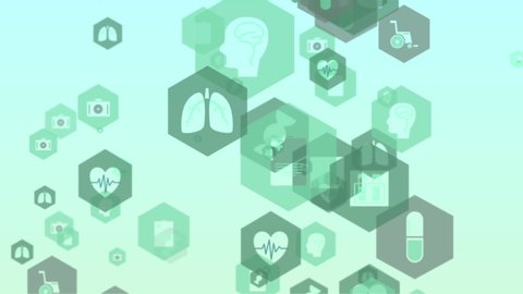 Abstract Medical Background Animation Medical Icons Stock Footage Video ...
